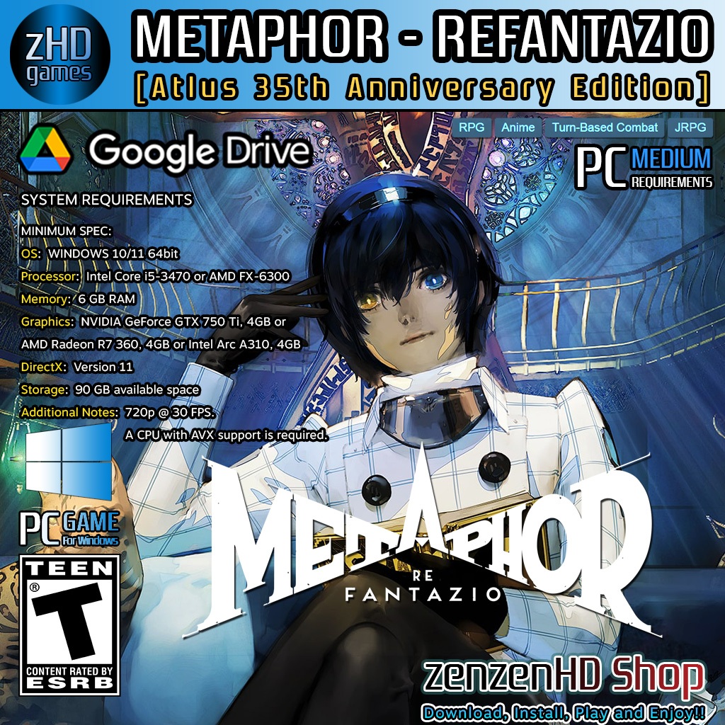Jual METAPHOR - REFANTAZIO [Atlus 35th Anniversary Edition] | Include ...