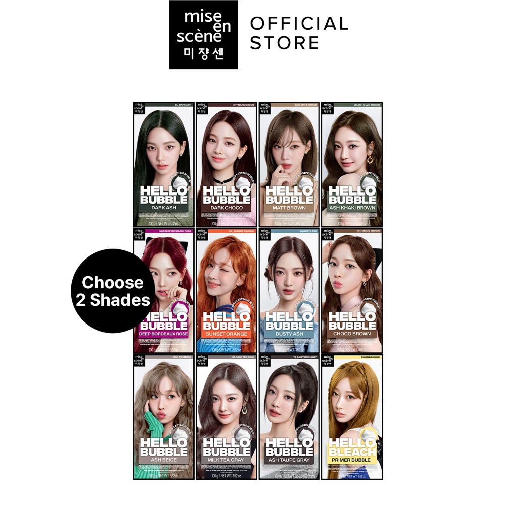 Jual PROMO mise en scene Hello Bubble Twin Pack (Choose Shade) - Hair ...