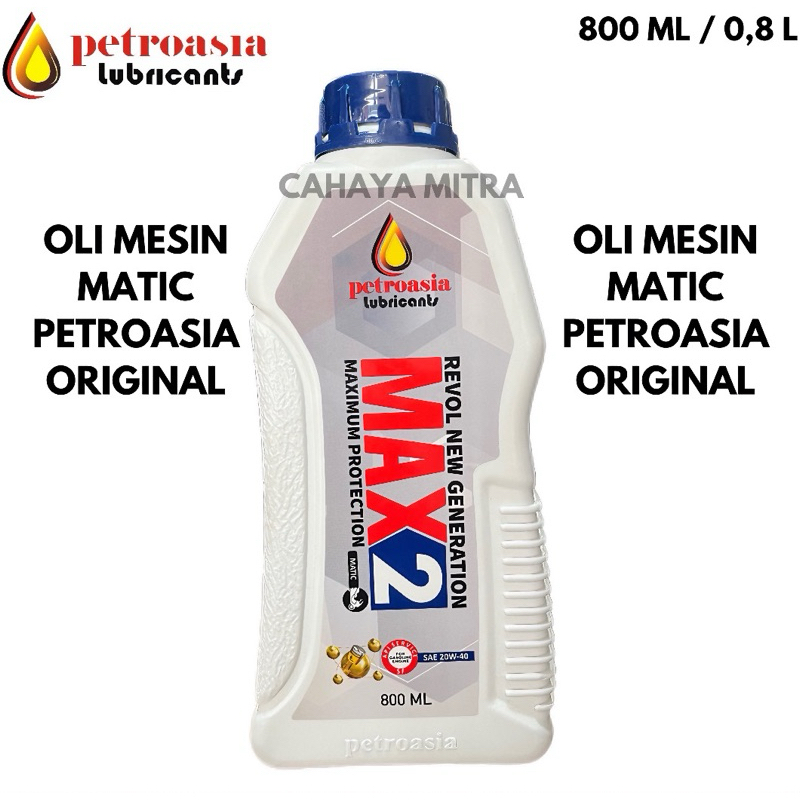 Jual Petroasia Max 2 800 ml 20W 40 SF Petro Revol New Oli Mesin Motor ...