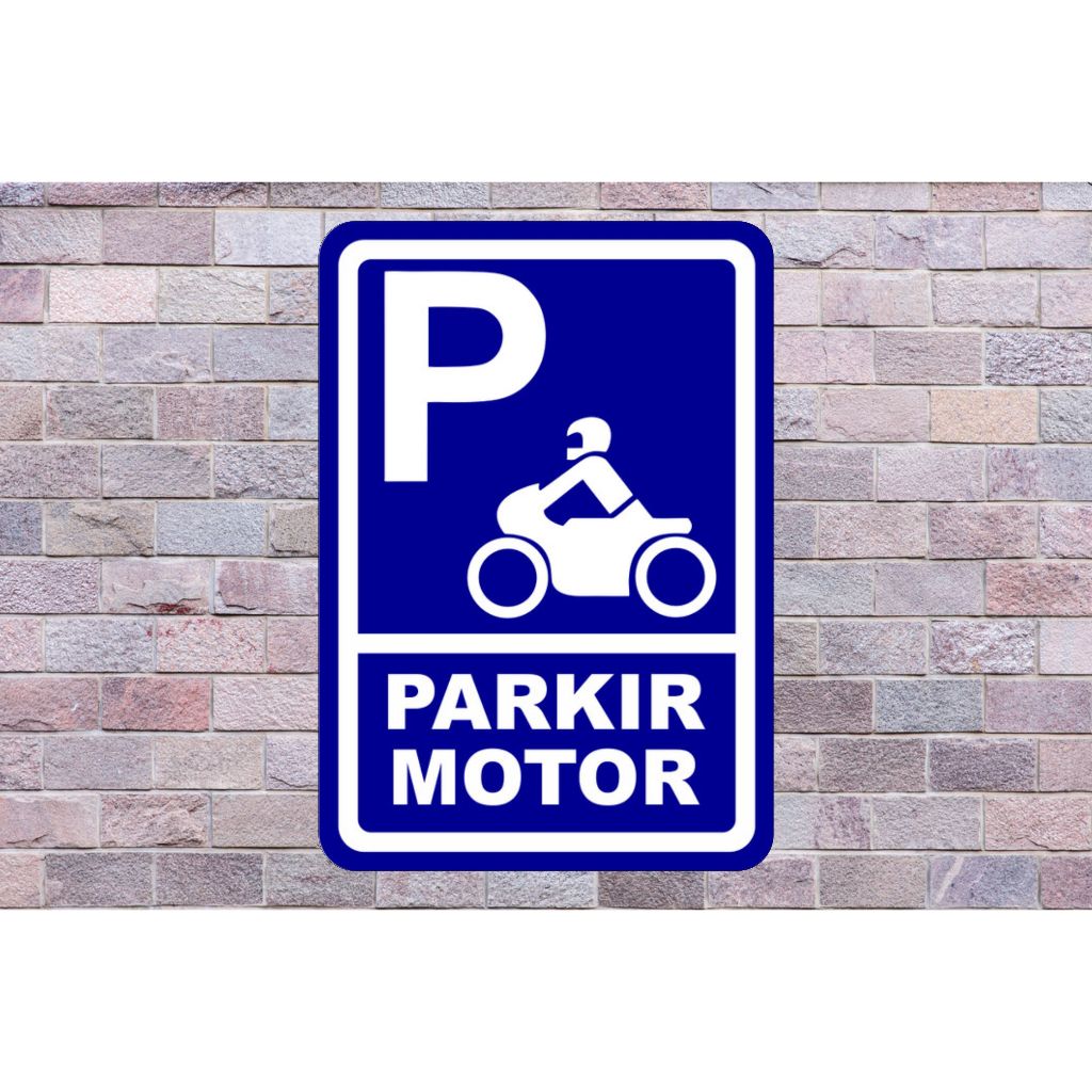 Jual Rambu Parkir Motor - Plat Alumunium 1,2mm | Shopee Indonesia