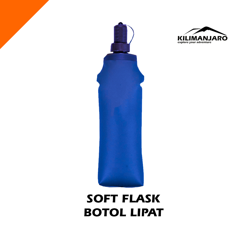 Jual Soft Flask Botol Minum Lipat Foldable Sport Water BPA Free 500ml ...