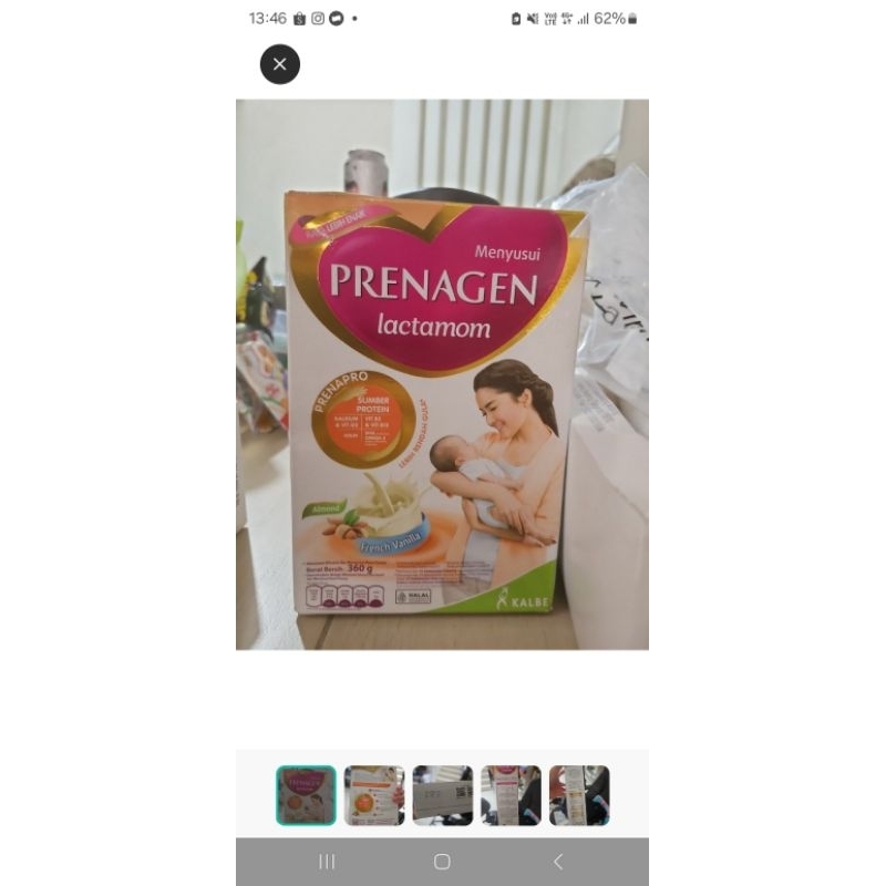 Jual Susu menyusui ASI booster Prenagen lactamom french vanilla 360 ...