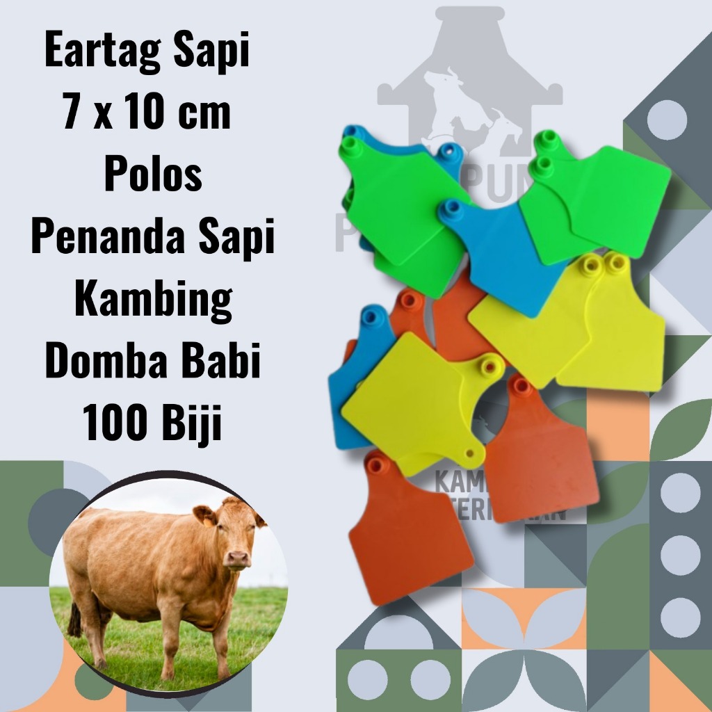Jual Ear tag Sapi Kambing Extra Large Polos Penanda Telinga Ternak ...
