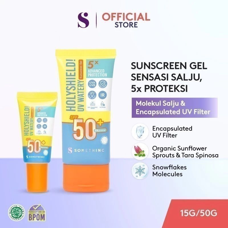 Jual Somethinc Holyshield UV Watery Sunscreen Gel SPF 50+ PA++++ 15gr ...