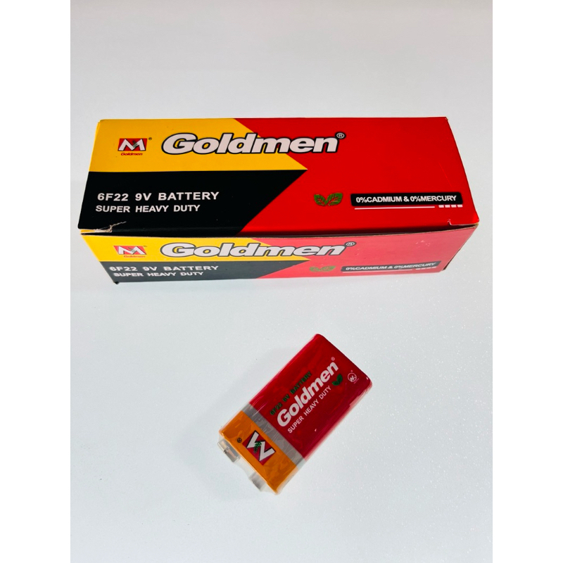 Jual Batrai Petak 9 Volt Batre Battery GOLD MEN | Shopee Indonesia