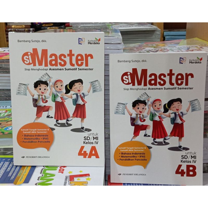 Jual Buku Si Master Kelas 4 SD Jilid 4A 4B Kurikulum Merdeka Erlangga ...