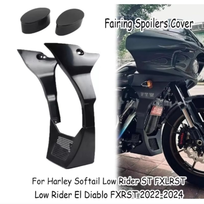 Jual Chin Spoiler Fairing Spoilers Cover for Harley Softail Low Rider ...