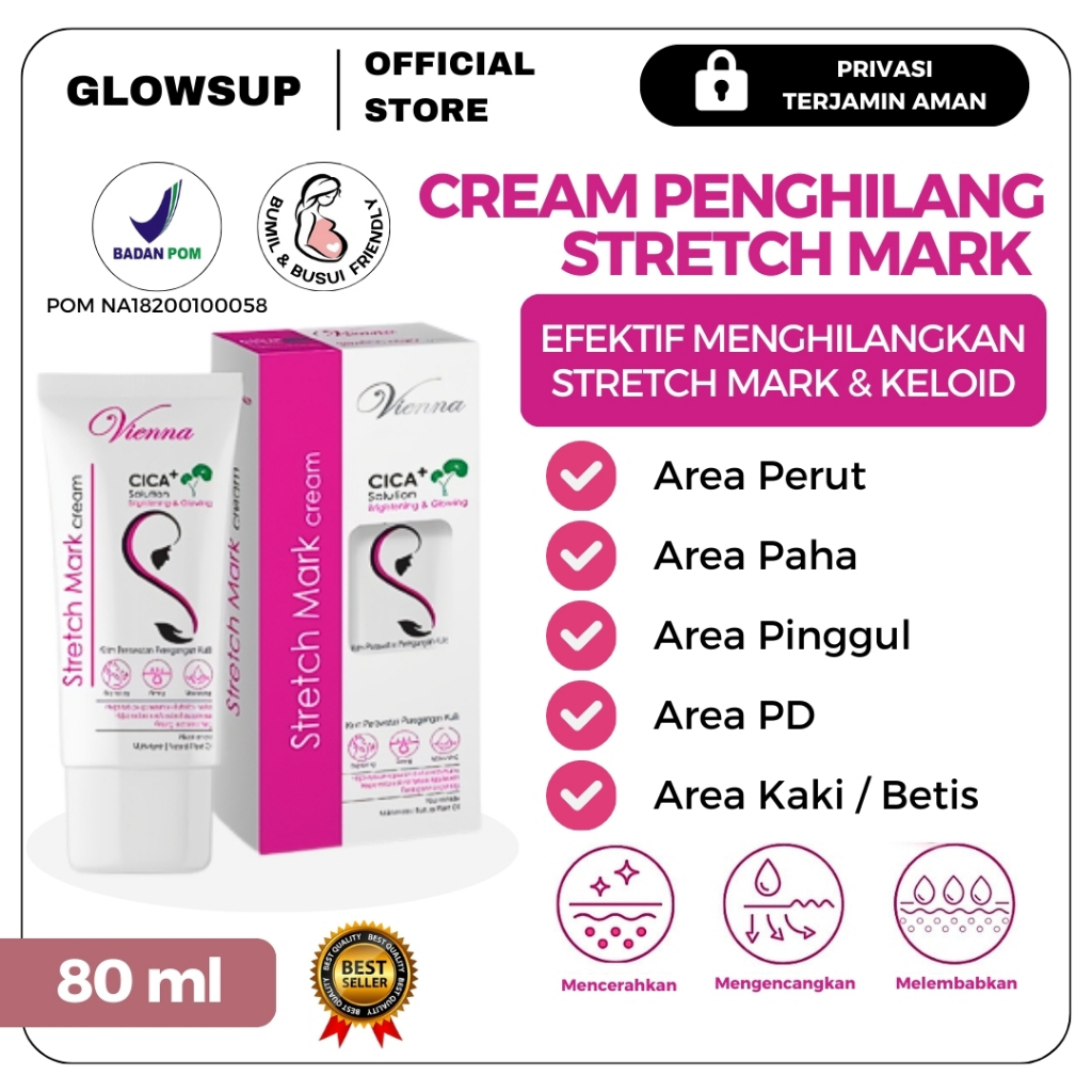 Jual CREAM PENGHILANG STRETCH MARK VIENNA STRETCH MARK CREAM ORIGINAL ...