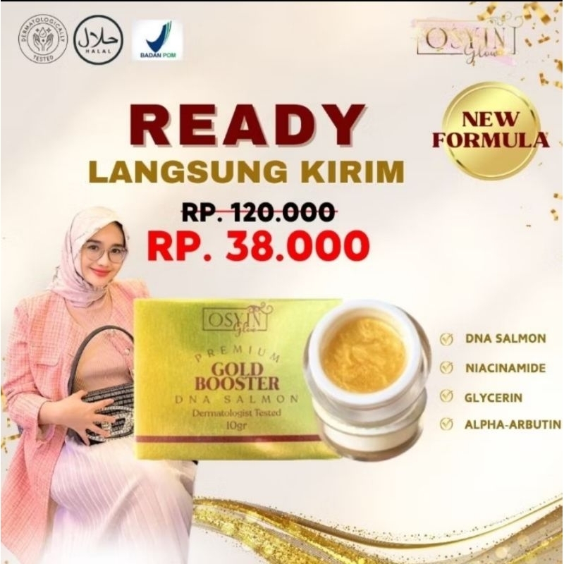 Jual Osyin Glow Premium Gold Booster Dna Salmon 10g | Shopee Indonesia