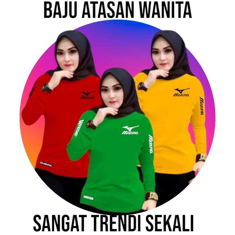 Jual Baju Olahraga Wanita Lengan Panjang Kaos Jersey Dry Fit Running Zumba Lari Yoga Fitness ...