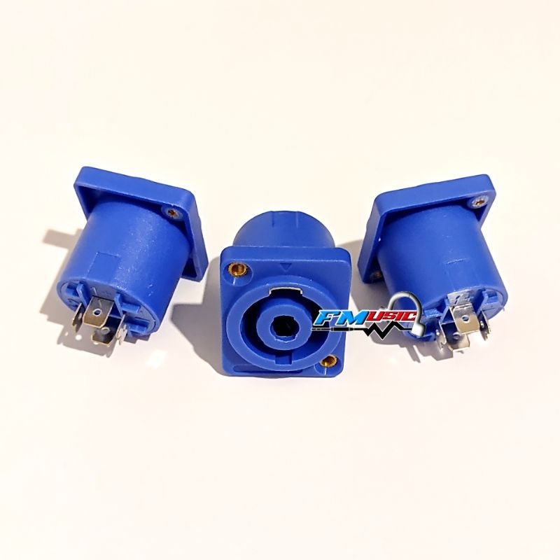 Jual Socket Speakon / Soket Spikon Female SOUNDMAX SM4MP warna Biru ...