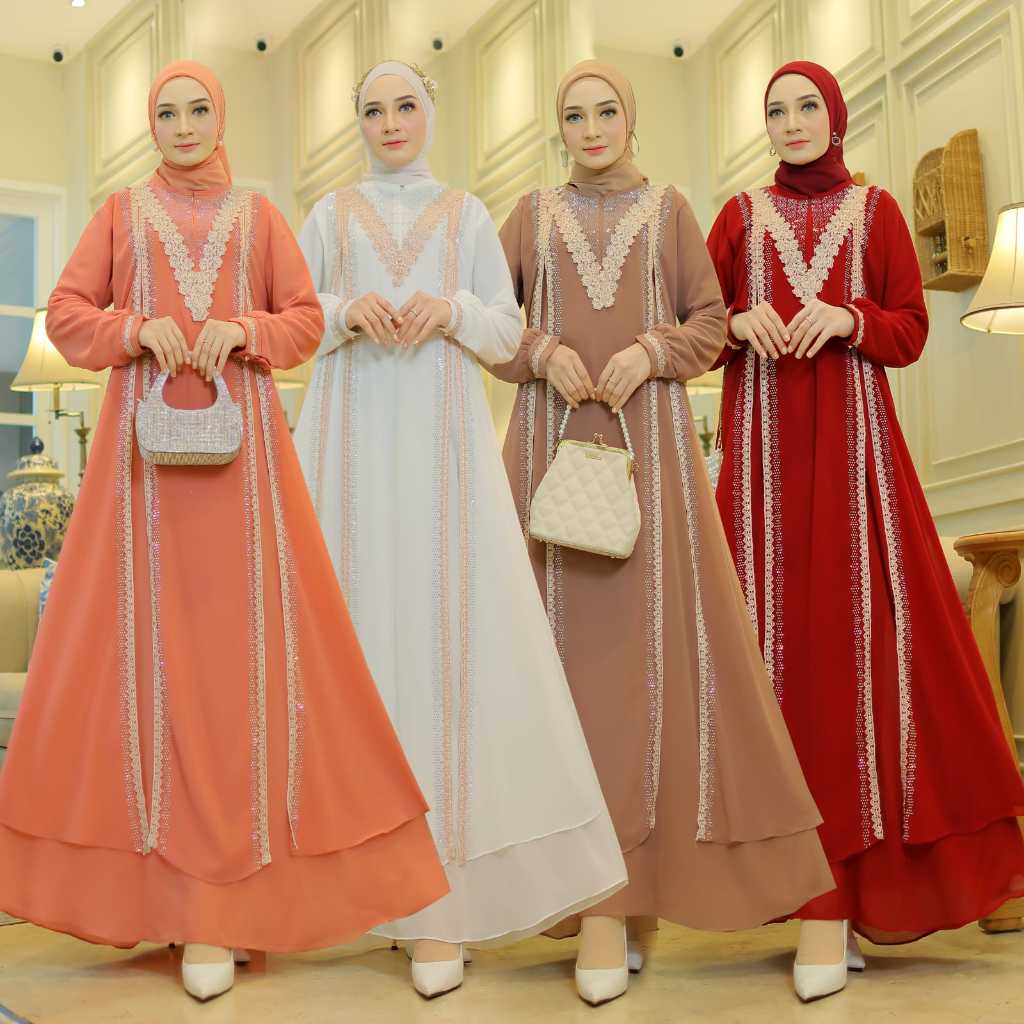 Jual ABAYA MERAH COKELAT PREMIUM LEBARAN | Shopee Indonesia