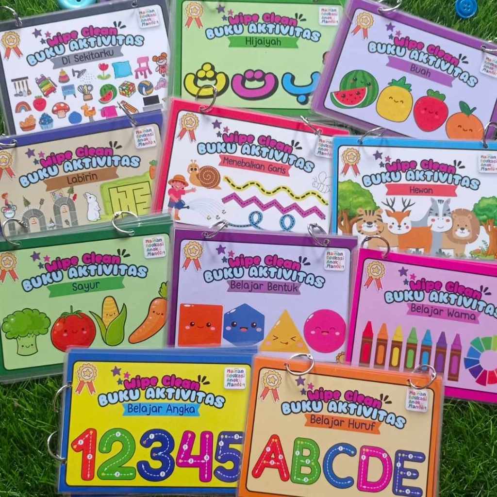 Jual Buku Aktivitas Wipe Clean Pocket Wipe Clean Book Aktivitas Belajar ...
