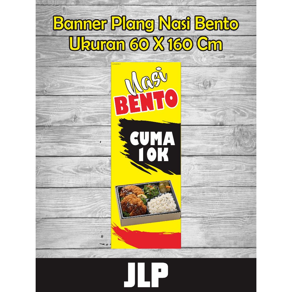 Jual BANNER NASI BENTO PAKET STAND BANNER / BANNER NASI BENTO / SPANDUK ...