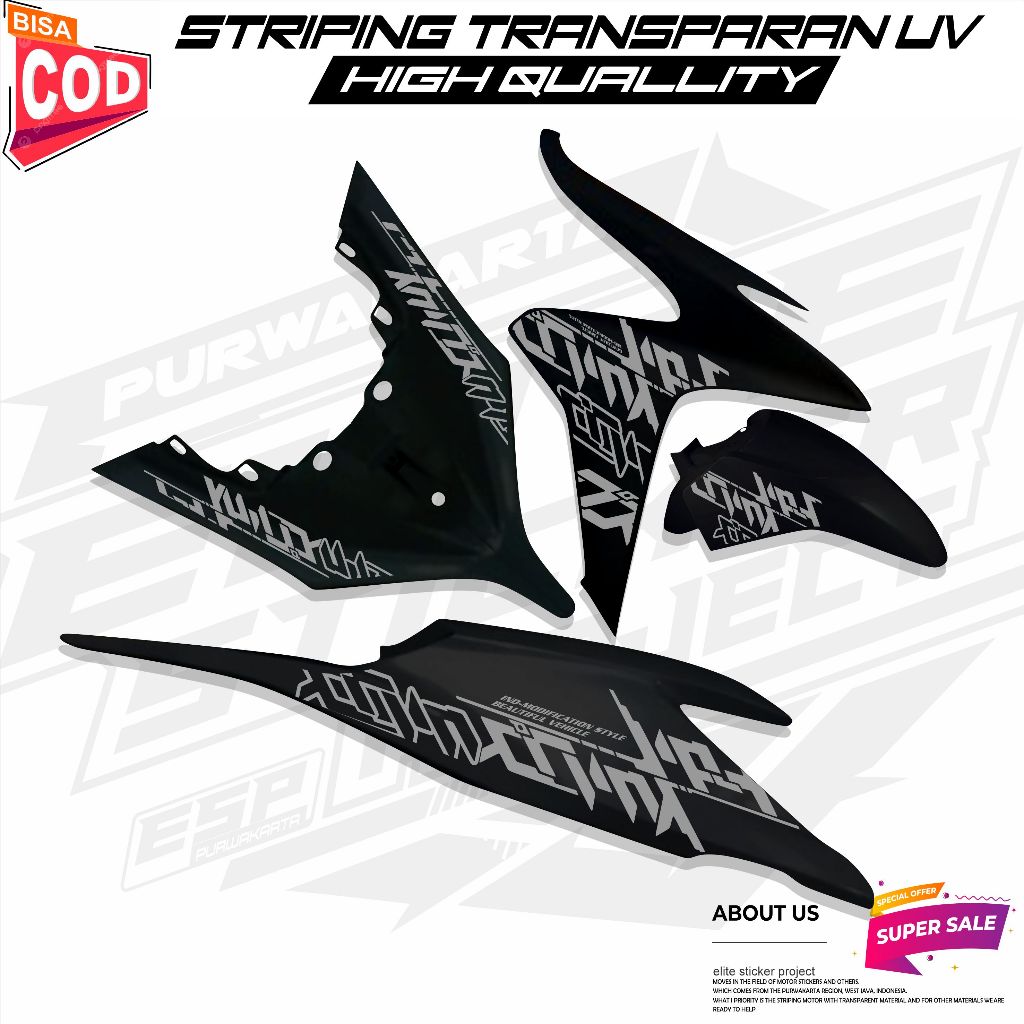 Jual STRIPING VARIASI TRANSPARAN HONDA VARIO 125 OLD /KZR STICKER MOTIF TERBARU KEREN | Shopee ...
