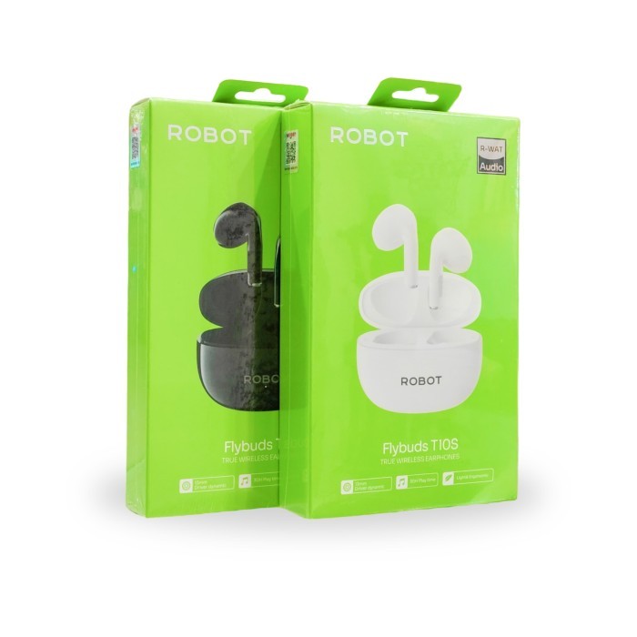 Jual ROBOT TWS FLYBUDS T10S SEMI IN EAR WIRELESS EARBUDS BLUETOOTH ...