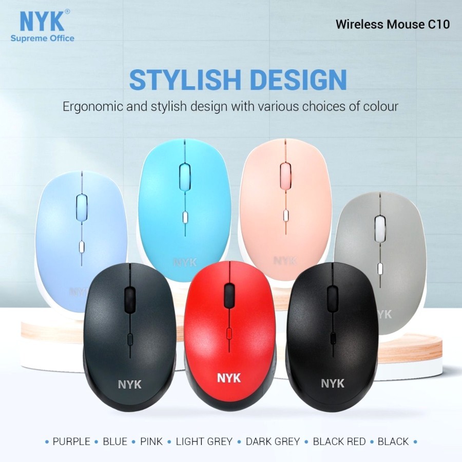 Jual Mouse Wireless NYK Supreme C10 Silent | Shopee Indonesia