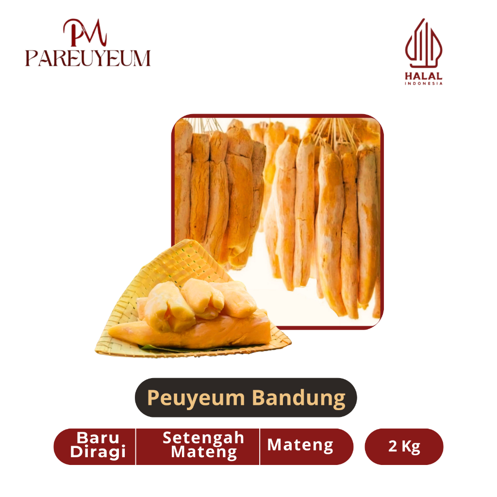 Jual peuyeum tape singkong peyeum khas Bandung 2000gr oleh oleh Bandung ...