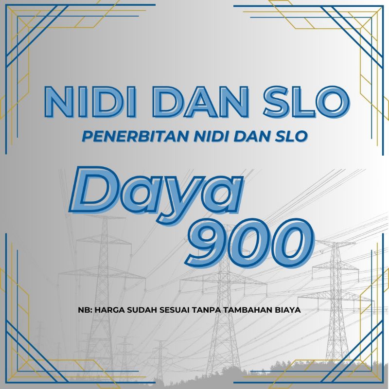 Jual SLO NIDI PLN MOBILE PASANG LISTRIK PAKET NIDI DAN SLO SELURUH ...