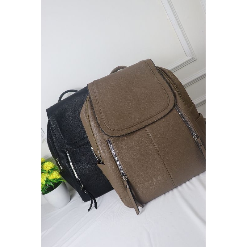 Jual TAS RANSEL KULIT || SIMPLE | Shopee Indonesia