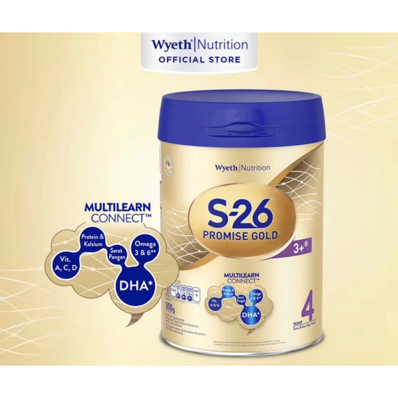 Jual S-26 Promise GOLD Tahap 4 900gr Susu Pertumbuhan Anak Usia 3-12 Tahun, Kaleng 900 gr S26 ...