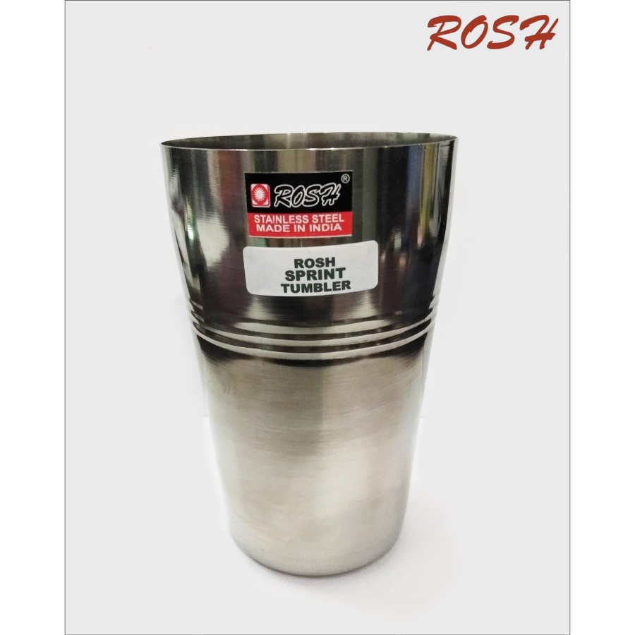 Jual Gelas Stainless Steel Rosh Tumbler Sprint Tebal Anti Karat 7,5 x 12 Cm | Shopee Indonesia