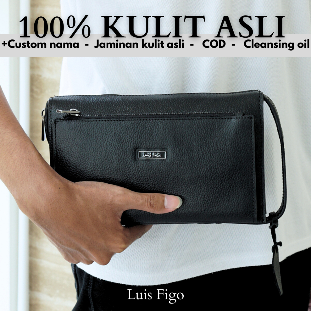 Jual CLUTCH / HAND BAG / TAS PRIA KULIT ASLI LUIS FIGO [OSWALD 2271 ...