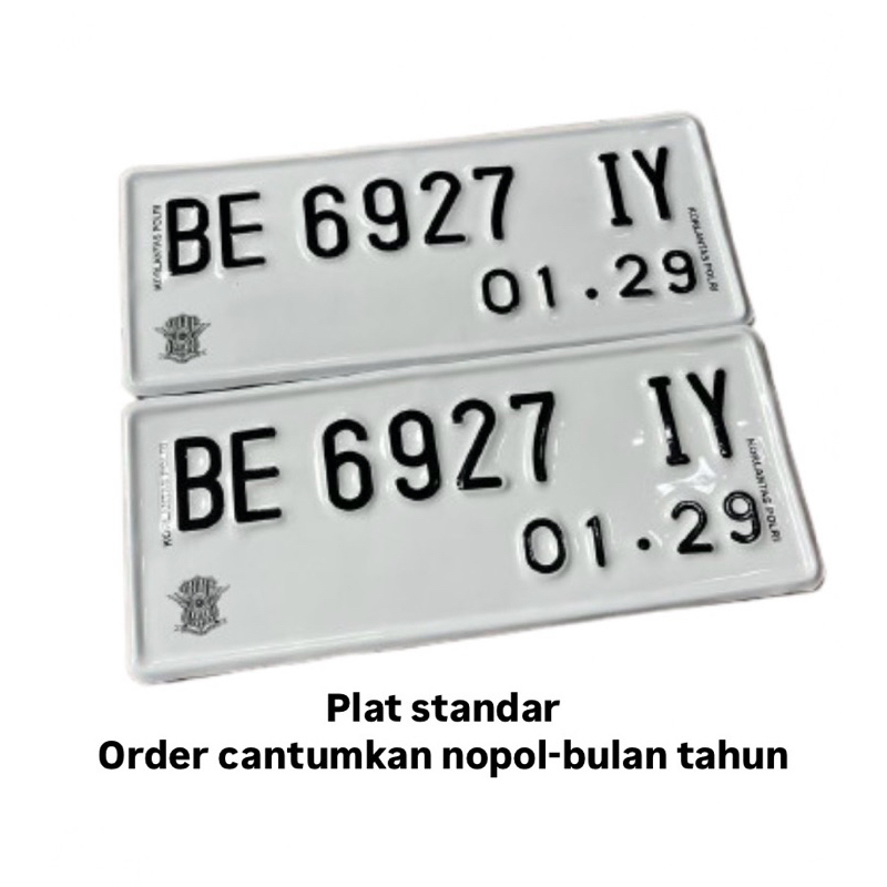 Jual PLAT MOTOR STANDAR | PLAT STANDAR KENDARAAN | PLAT MOTOR BIASA ...