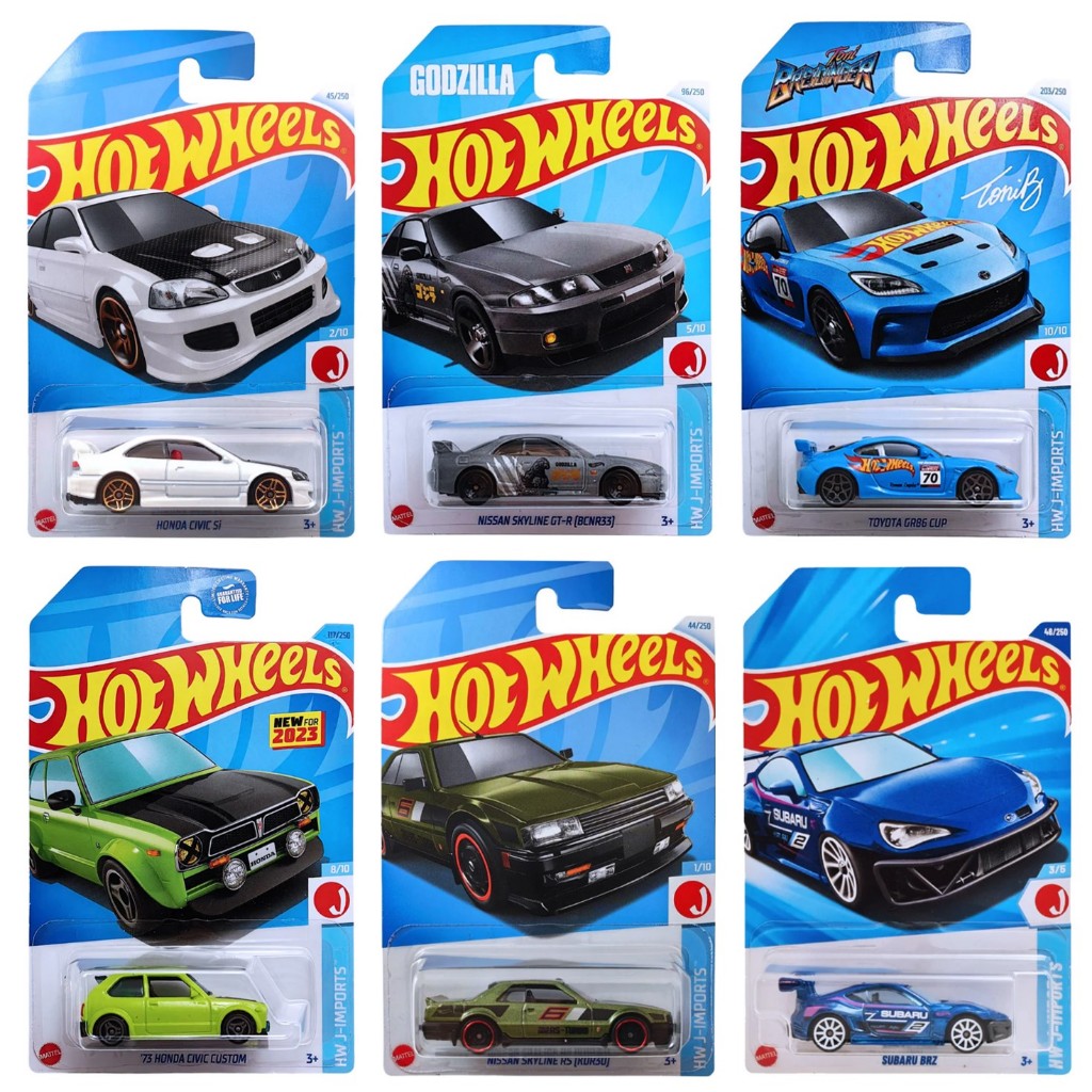 Jual Hot Wheels - HW J-IMPORTS series - Nissan Skyline GT R33 - Honda ...