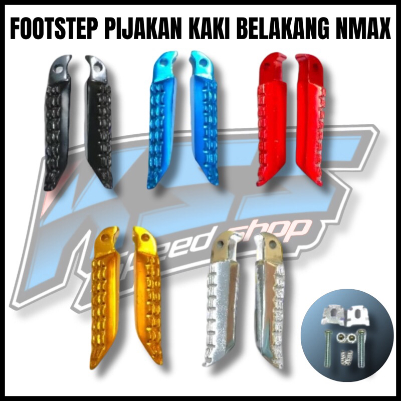 Jual Footstep Nmax Aerox Pijakan Kaki Belakang Satu Set Untuk Motor ...