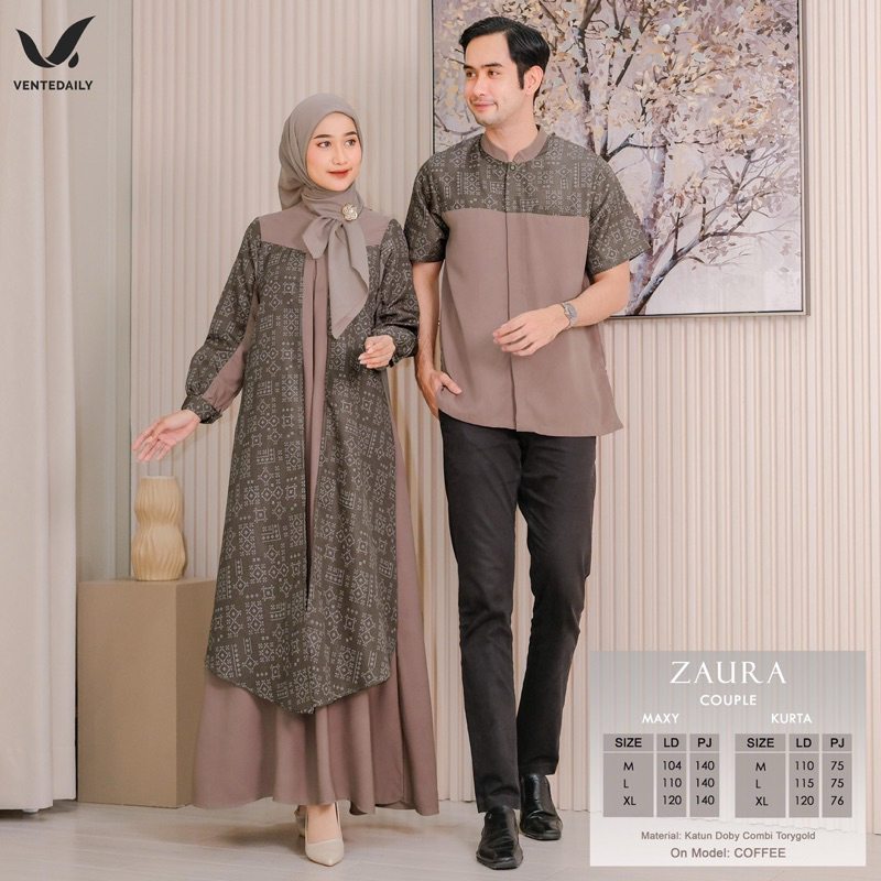 Jual Zaura Set Couple by Vente Daily - oneset setelan sarimbit couple ...