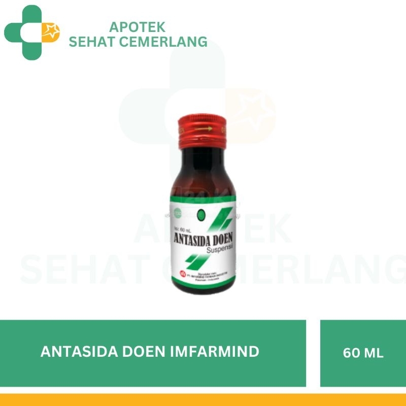 Jual Antasida Doen Sirup 60 ml - Obat Maag Efektif untuk Meredakan Nyeri Lambung, Mual, dan ...