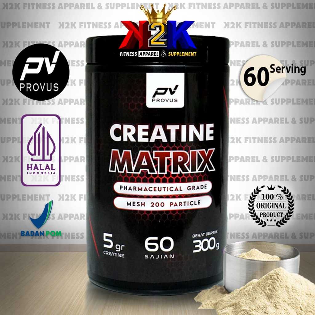 Jual Provus Creatine Matrix 300gr 60 serving | Shopee Indonesia