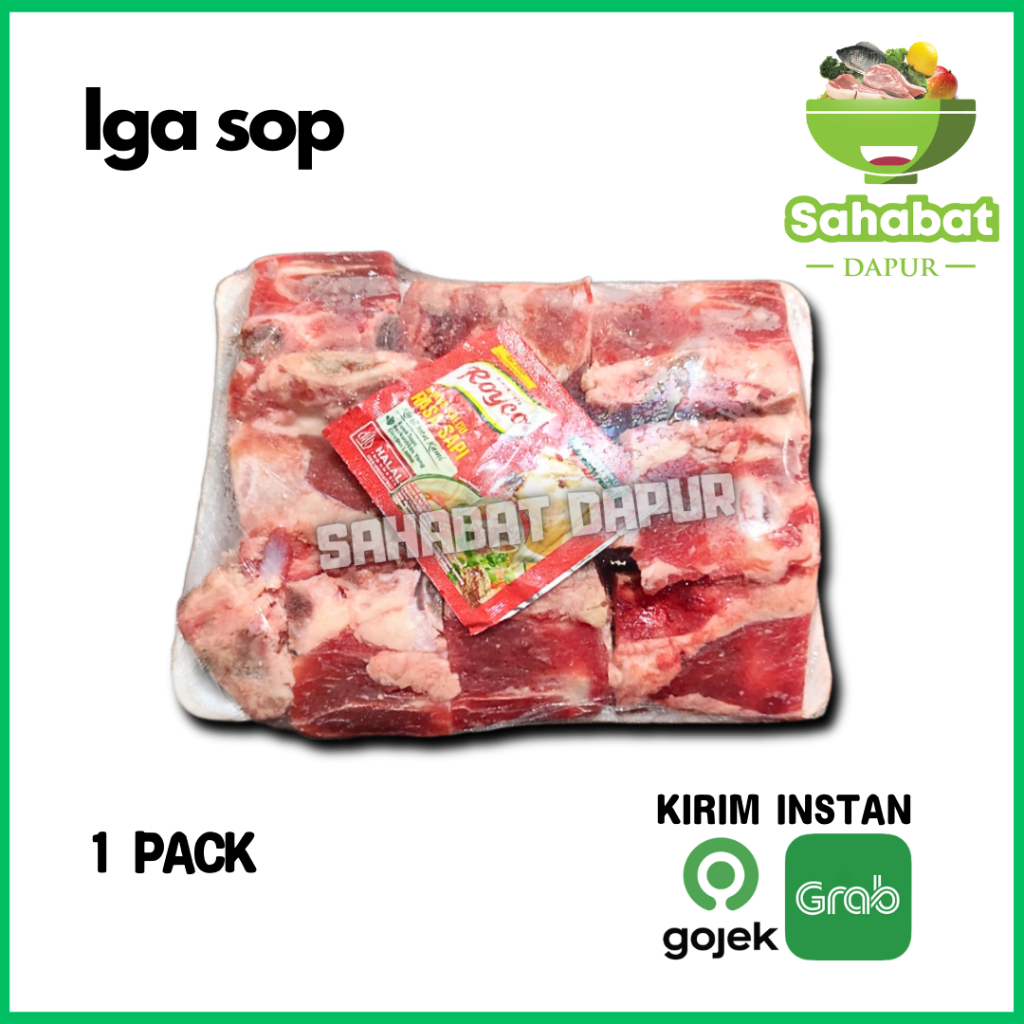 Jual Iga Sop kemasan -/+ 1 kg / Tulang Iga Sop Frozen - Sahabatdapur ...
