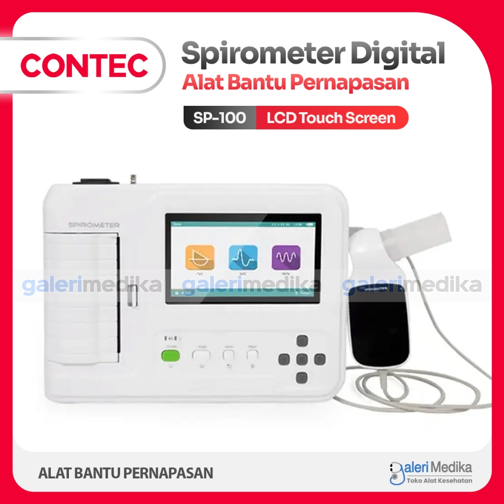 Jual Spirometer Digital Contec SP100 LCD Touch Screen -Alat Uji ...