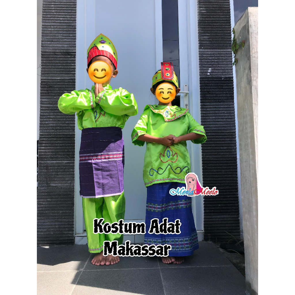 Jual Baju Bodo Anak Laki Laki Perempuan Adat Bugis Makassar Tenun ...