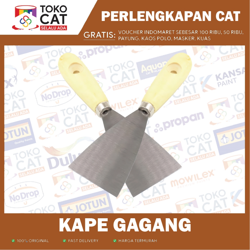 Jual Kape Gagang Karet | Pisau Dempul Pengerok | Cat Scrapper | Kape ...