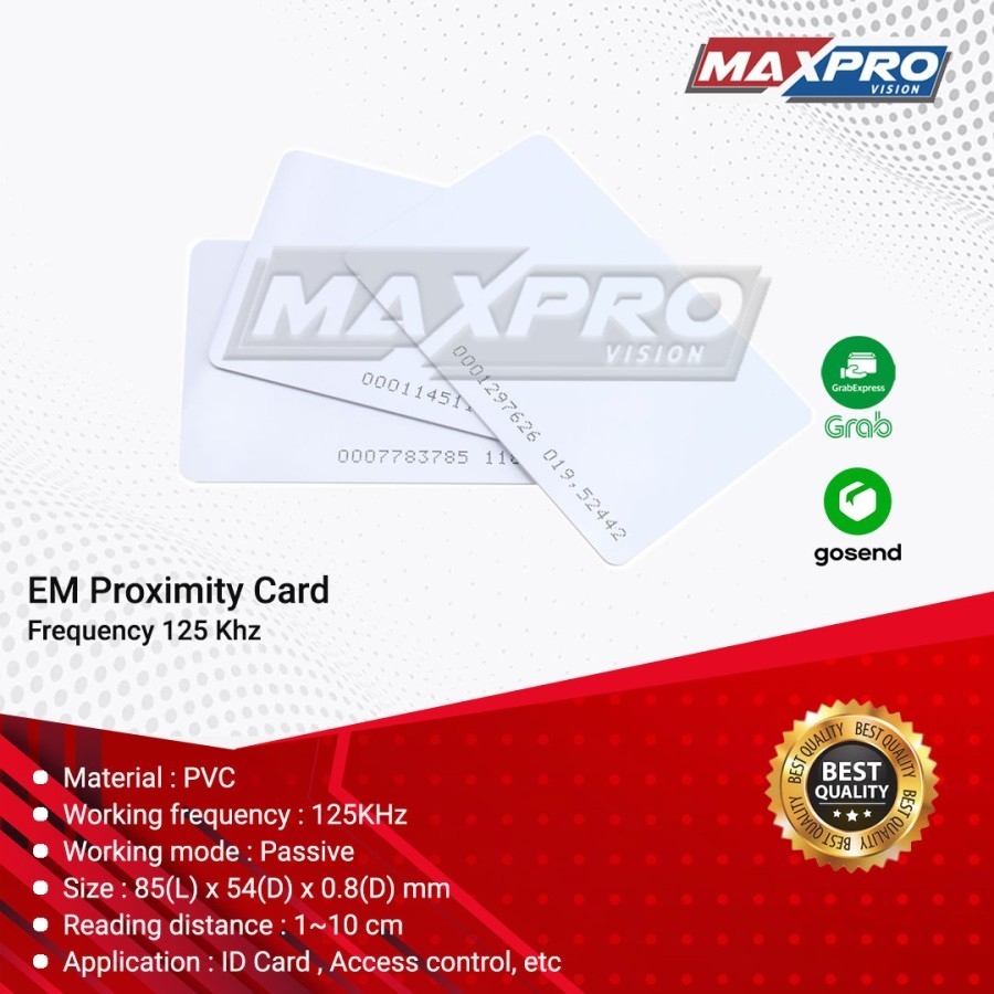 Jual EM CARD - KARTU RFID PROXIMITY CARD 125KHZ | Shopee Indonesia