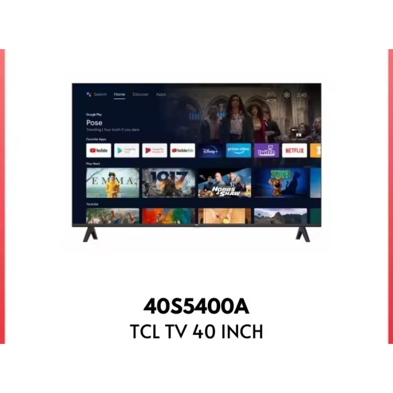 Jual TCL FHD HDR Android TV 40 Inch 40S5400A | Shopee Indonesia