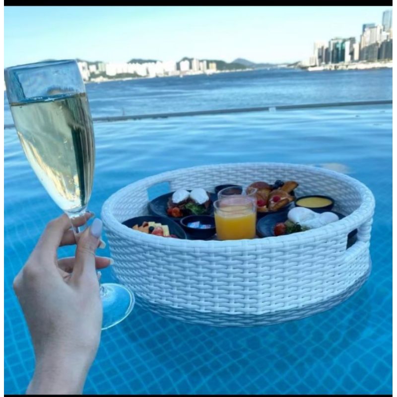 Jual Rounded Floating Tray 50 cm | Pool Tray | Floating Breakfast Tray ...