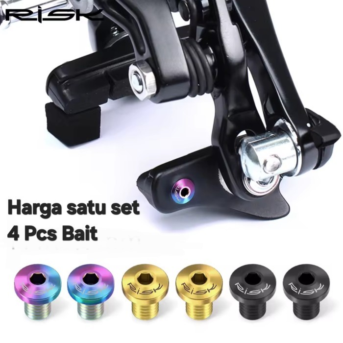 Jual Risk Titanium Baut Brake Pad Rem U C Brake Baut Kaliper Kampas Rem ...