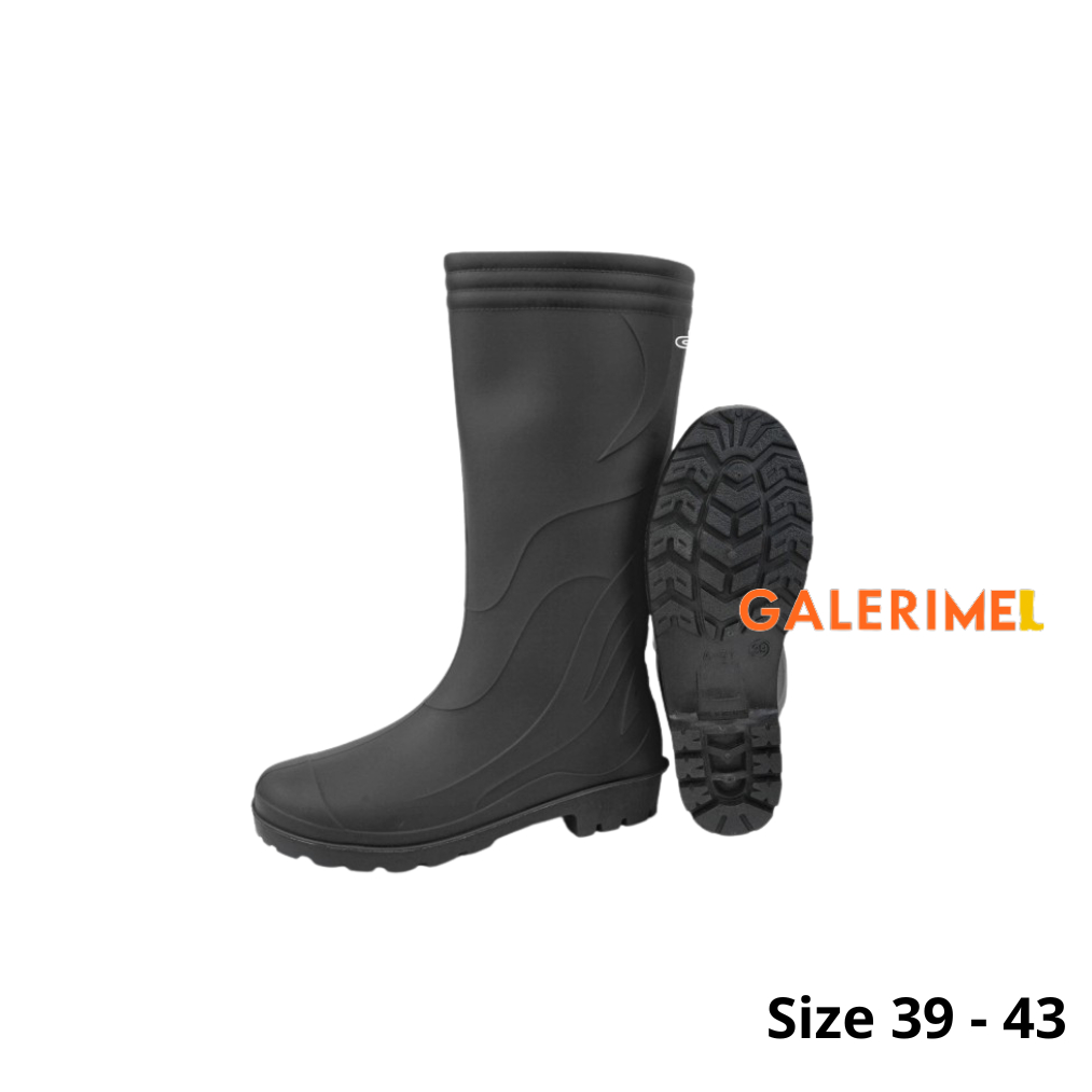 Jual Sepatu boot tinggi hitam perkebunan pertanian proyek pabrik bahan ...