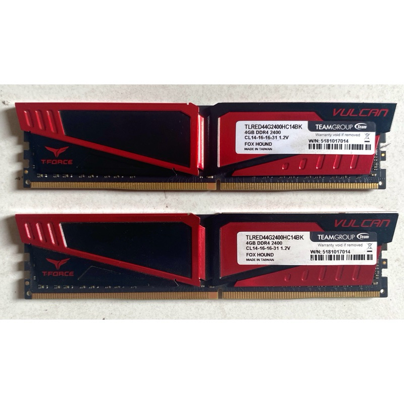 Jual RAM memory DDR4 Team Vulcan T-Force 4GB x 2 (8GB) | Shopee Indonesia