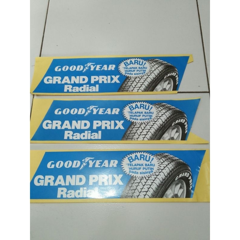 Jual Sticker iklan lawas ban goodfyear grandprixradial asli jadul ...