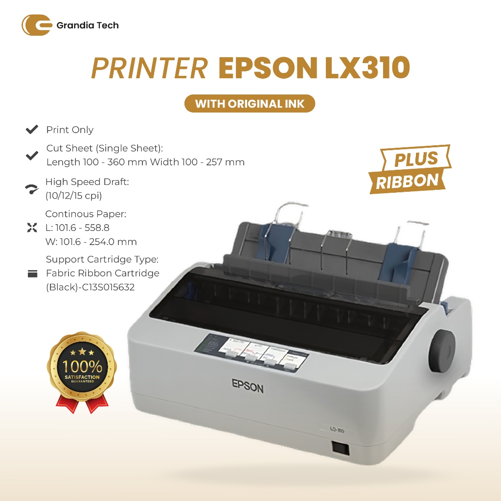 Jual Printer EPSON LX310 / Printer LX 310 Dot Matrix - Konektivitas USB ...