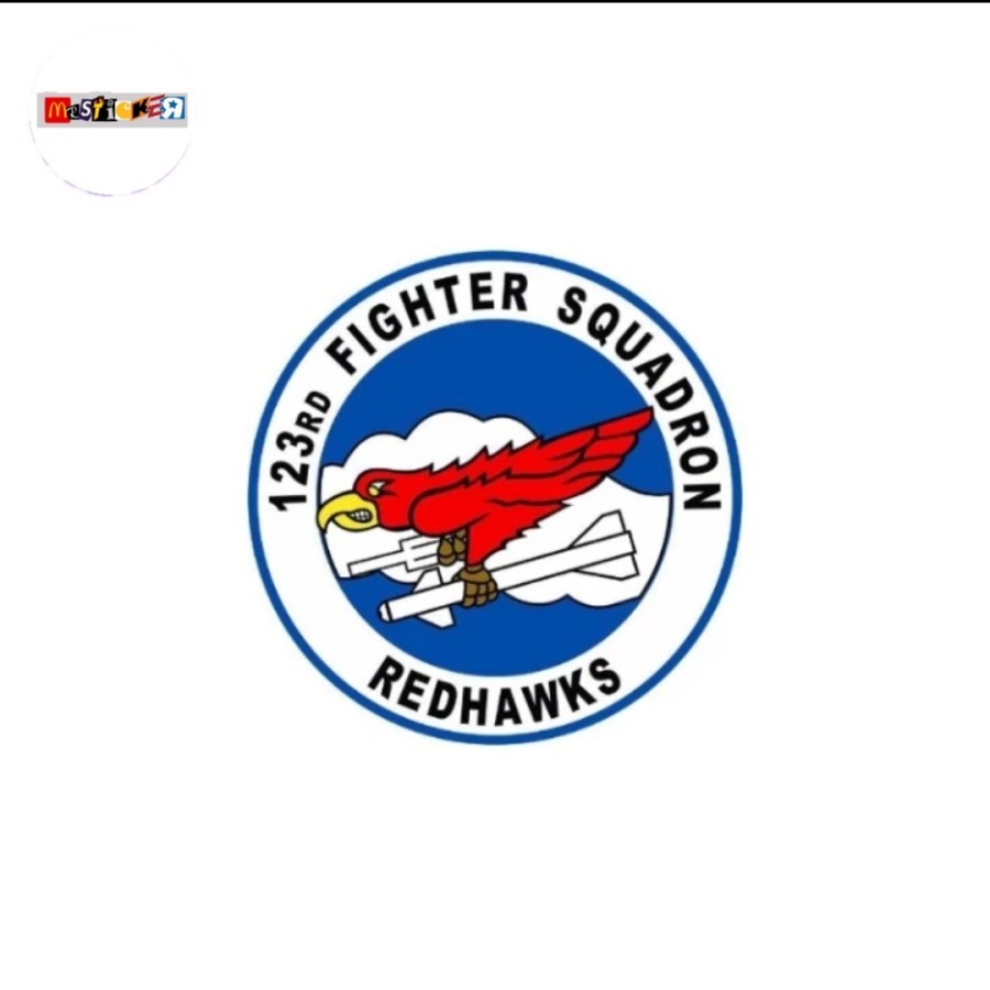 Jual sticker USAF redhawks fighter squadron logo stiker army pilot | Shopee Indonesia