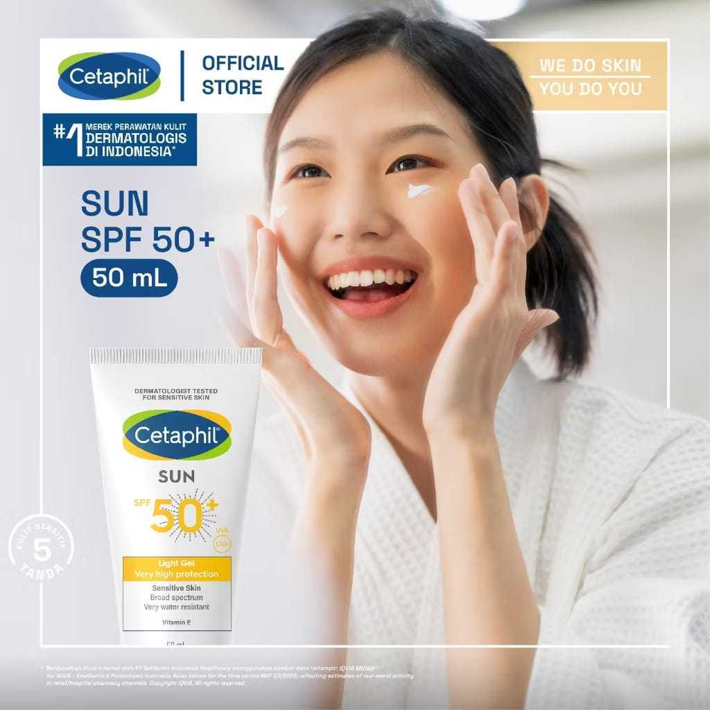 Jual CETAPHIL SUN SPF 50+ LIGHT GEL VERY HIGH PROTECTION 50ML | Shopee ...