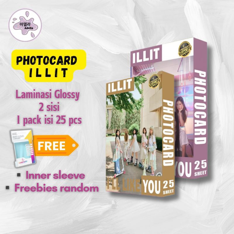 Jual Photocard illit I'LL Like You Premium - 2 sisi - 1 Pack isi 25Pcs ...