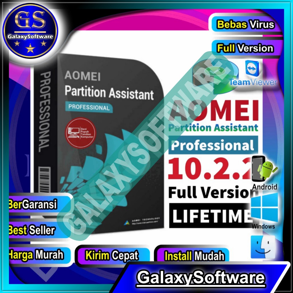Jual AOMEI Partition Assistant v10.3 2024 Professional / Technician ...