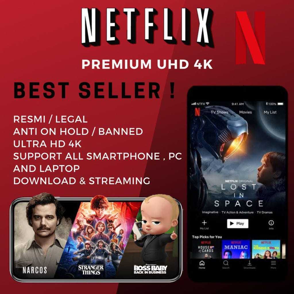 Jual netflixxxx bulanan anti hold support UHD 4k | Shopee Indonesia